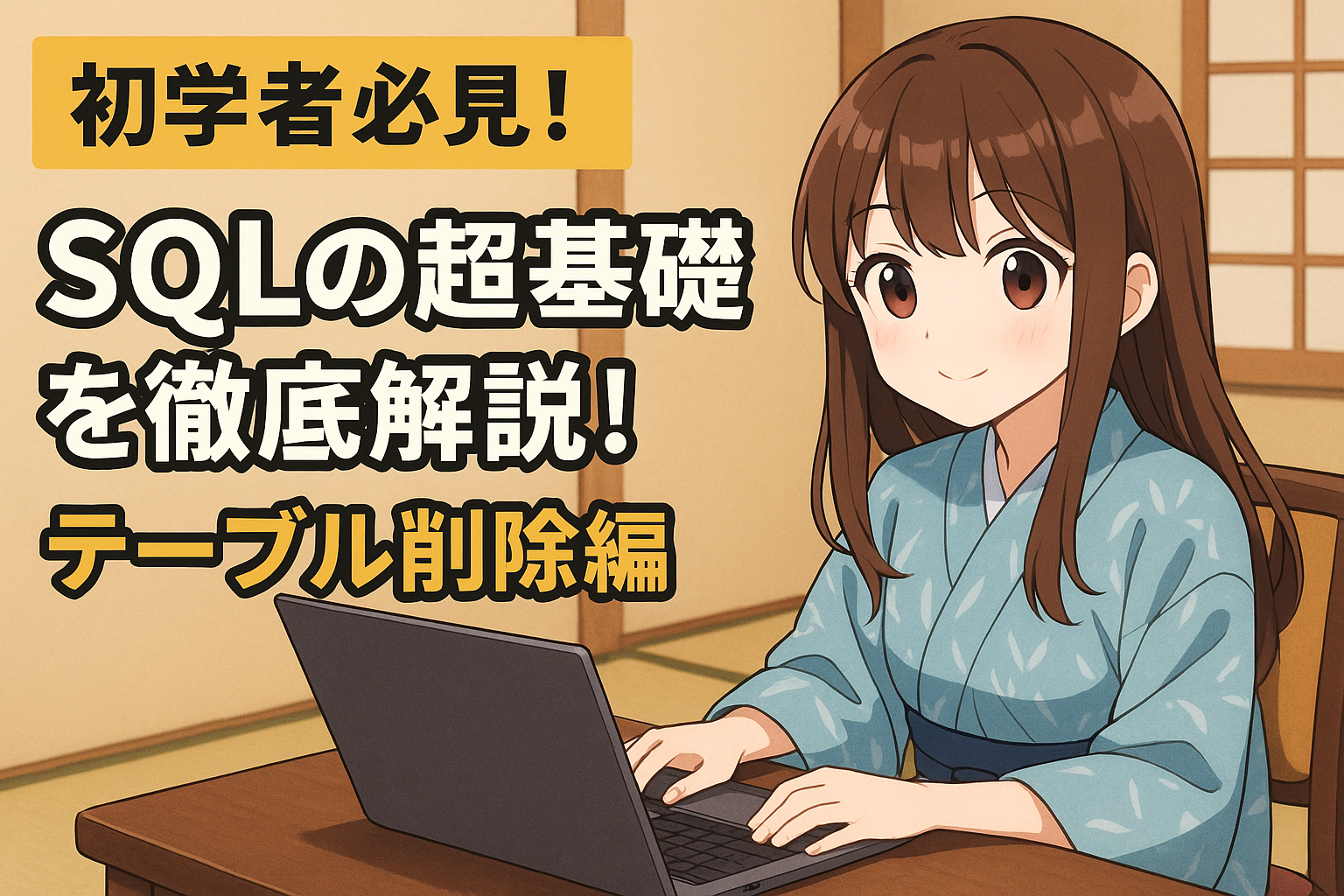 【初学者必見！】SQLの超基礎を徹底解説！テーブル削除編 | エンジニアのバイク酒日記
